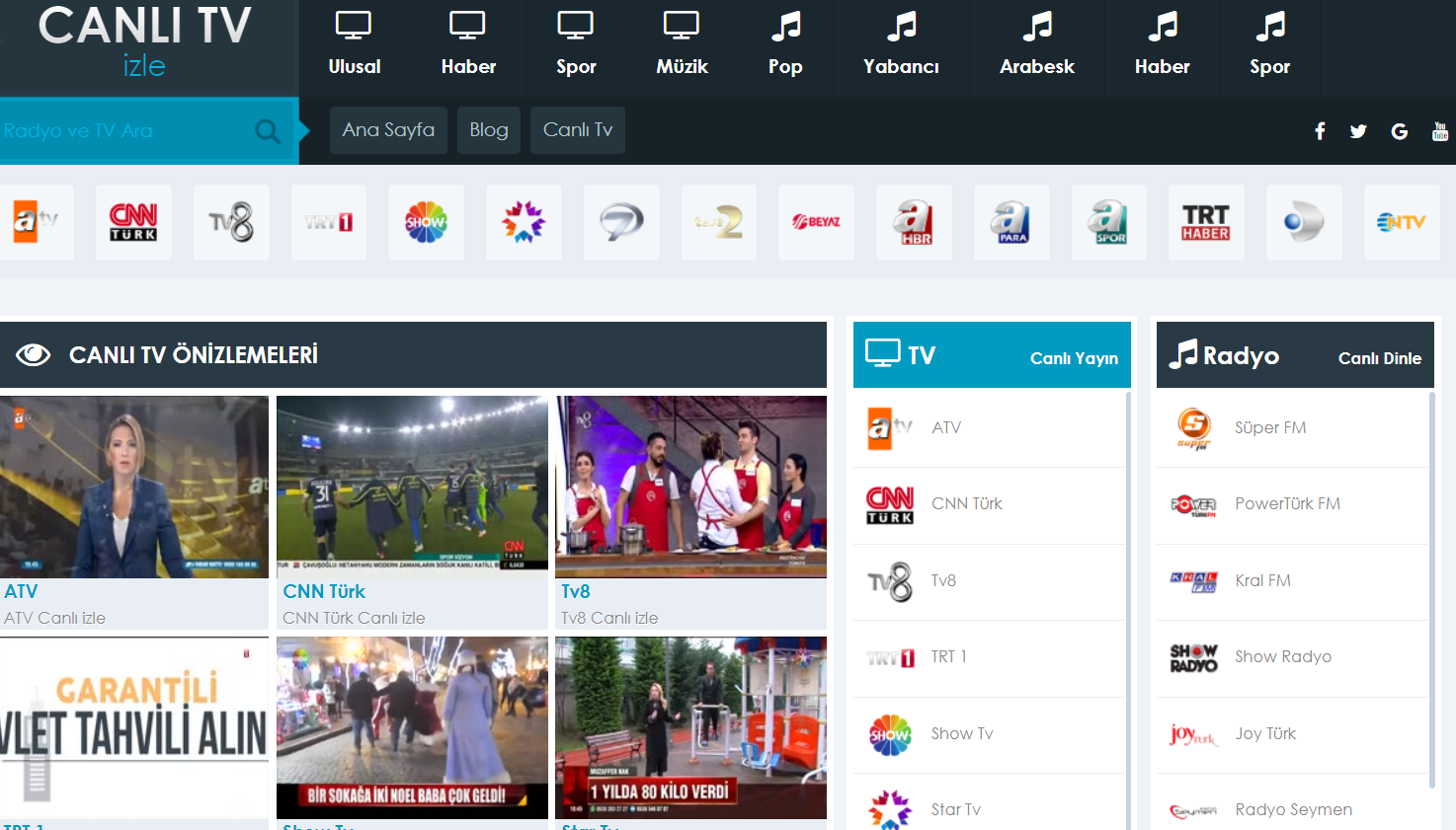 Canlı Tv - Kesintisiz Yayın İzle - Canlitvizle.Online